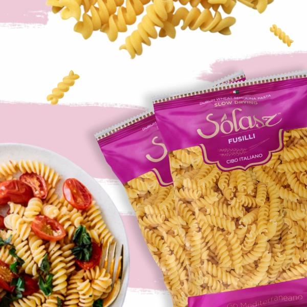 Solasz Fusilli Pasta with Seasoning aditionally Slow Dried Pasta for ...