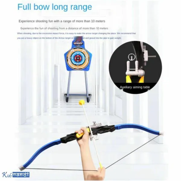 Kids Mandi Archery Bow and Arrow Toy Set with Target, Dart Board, 3 ...
