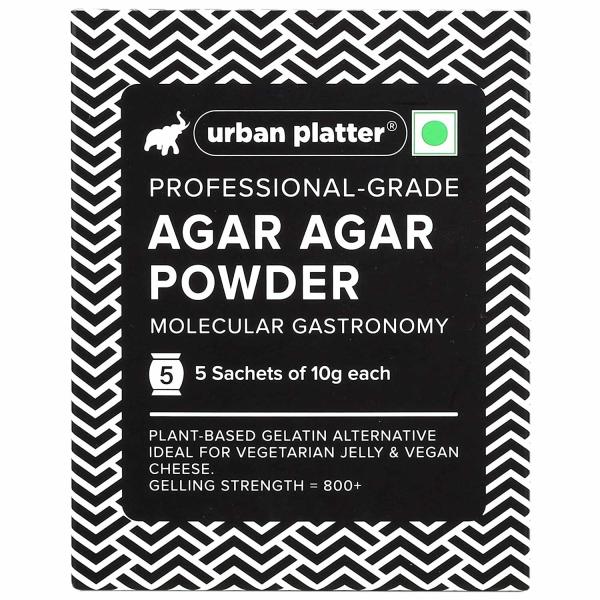 Urban Platter Professional-Grade Agar Agar Powder, 50g ( 5 Sachets of ...