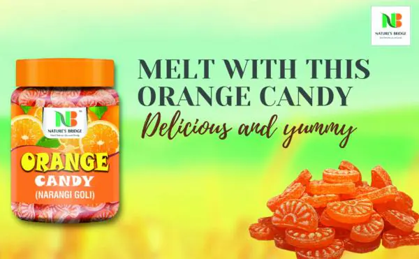 Nature's Bridge Orange Candy I Sweet and Juicy Santra Goli I Narangi ...