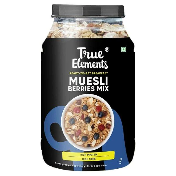 True Elements No Added Sugar Muesli 1000gm - JioMart