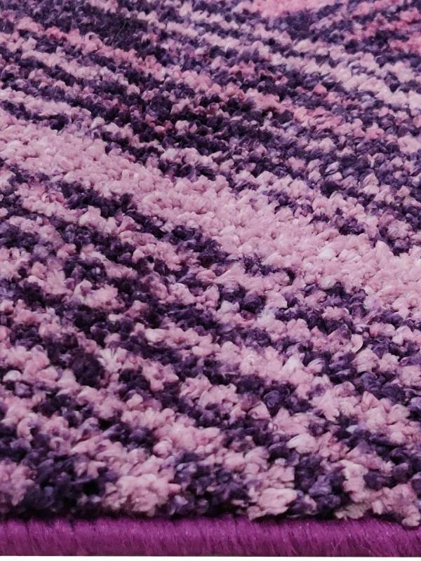 BIANCA matuzi plum Soft-Fluffy Area-Rug Carpet-1pc 2 X 5 Ft geometric ...
