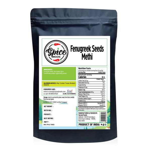 SPICE MOON Whole Fenugreek Seed Methi Perfect For Cooking|No ...