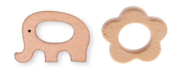 Enorme Organic Non Toxic Wooden Teethers For Babies ( Elephant & Star ...