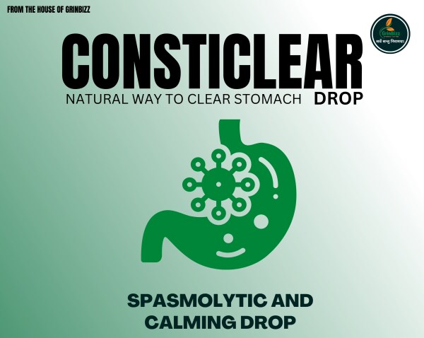 Grinbizz Consticlear Ayurvedic Drop For Gas & Acidity | Bloating | Body ...