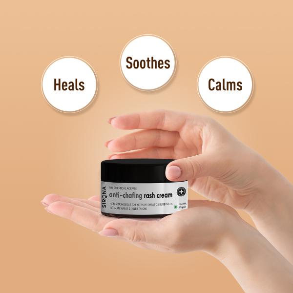 Sirona Natural Anti Chafing Rash Cream for Soothing Rashes & Chaffing ...