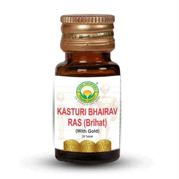 Basic Ayurveda Brihat Kasturi Bhairav Ras 30 Tablets - JioMart