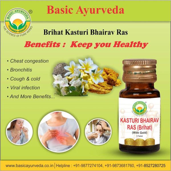 Basic Ayurveda Brihat Kasturi Bhairav Ras 30 Tablets - JioMart