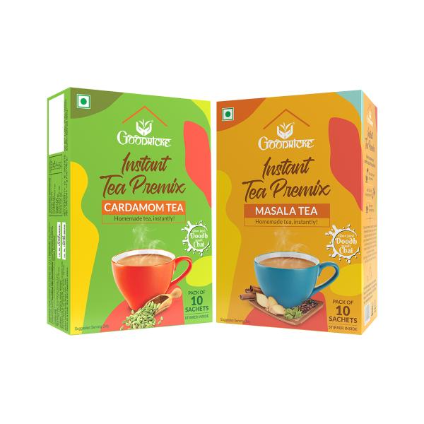 Goodricke Instant Tea Premix (10 Sachets x 2 Pack) - Cardamom Tea ...
