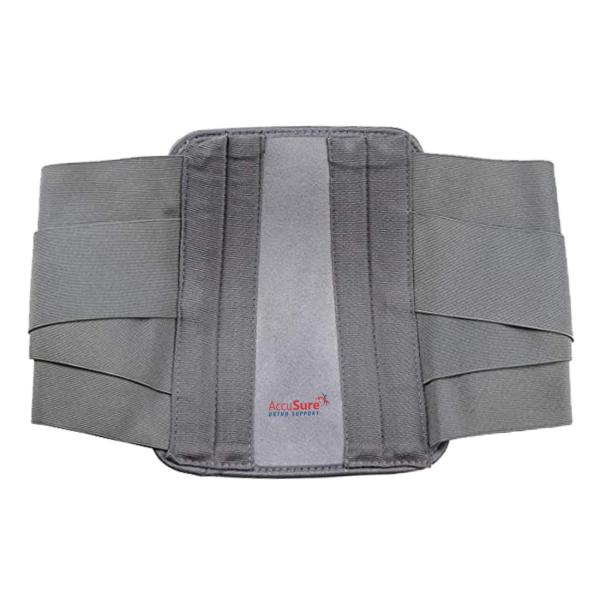 Accusure Grey Contoured Lumbo Sacral Ls Support Belt For Lower Back ...