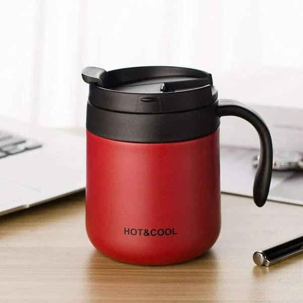 Vacuum Insulated Camping Mug with Lid Hot/Cold,Double Wall Stainless ...