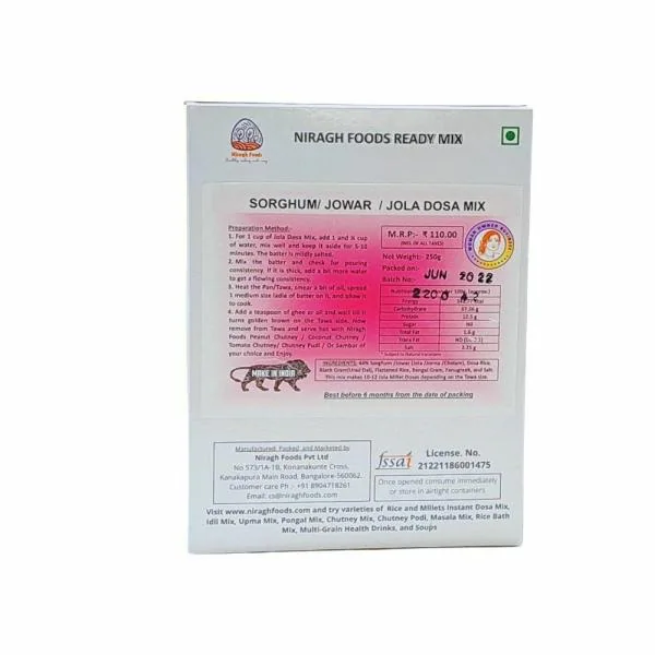 Instant Sorghum / Jowar/ Jola Dosa Mix - JioMart