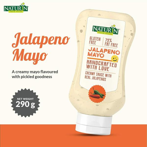 Naturin Combo Pack of 2- Jalapeno Mayo 290g and Achaari Mayo 290g ...