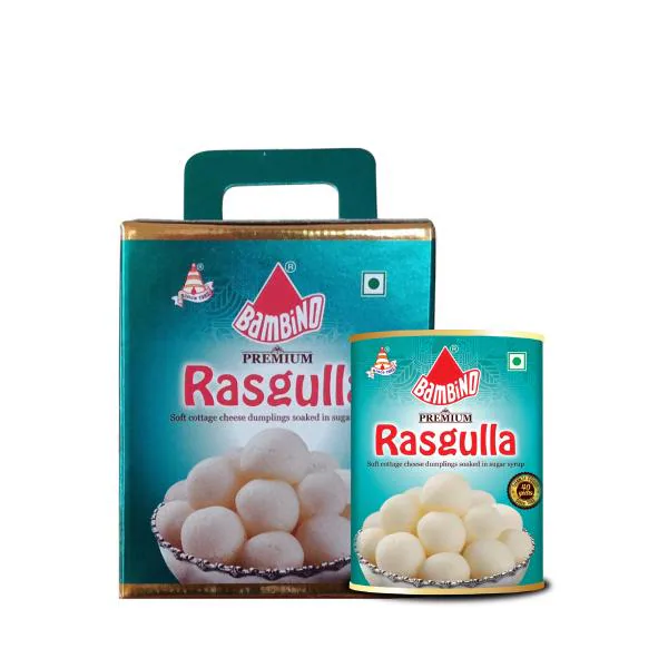 Bambino Premium Rasgulla Tin 1kg - JioMart