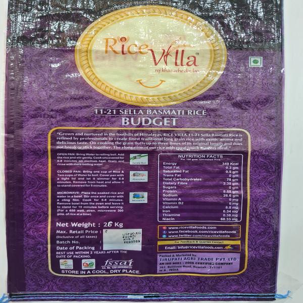 Rice Villa Rozana Basmati Rice 26 Kg - JioMart