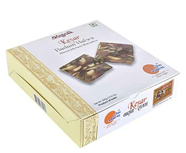 Bhagats Heera Sweets Kesar Badam Halwa Almond Flavour Organic 500 g ...