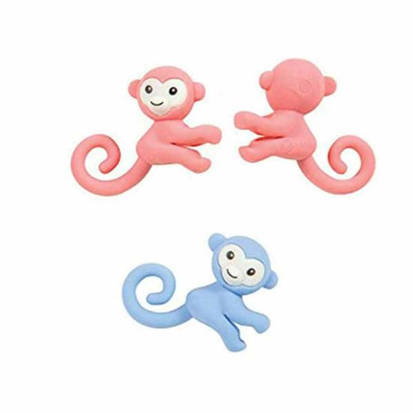 pmw - Cutest Monkey Look Different Colour Erasers Non - Toxic Eraser ...