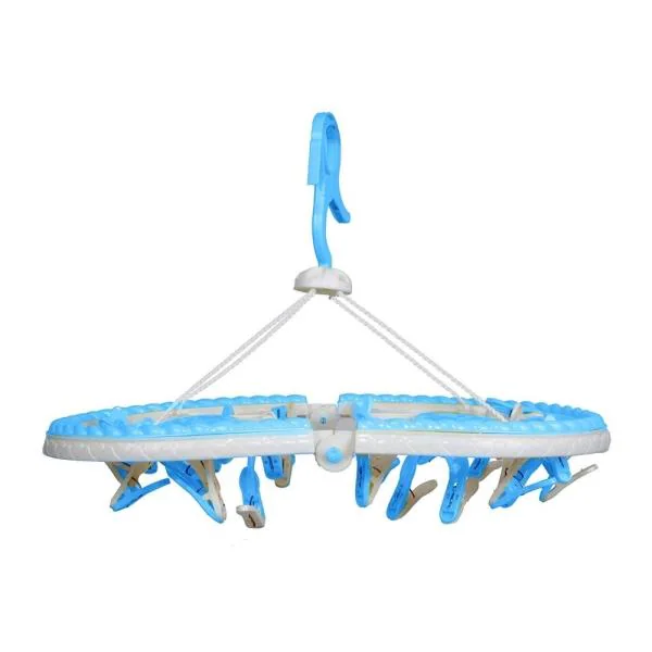 Ineffable Plastic Hanger with 24 Pegs - Baby Diaper Nappy Clothes ...