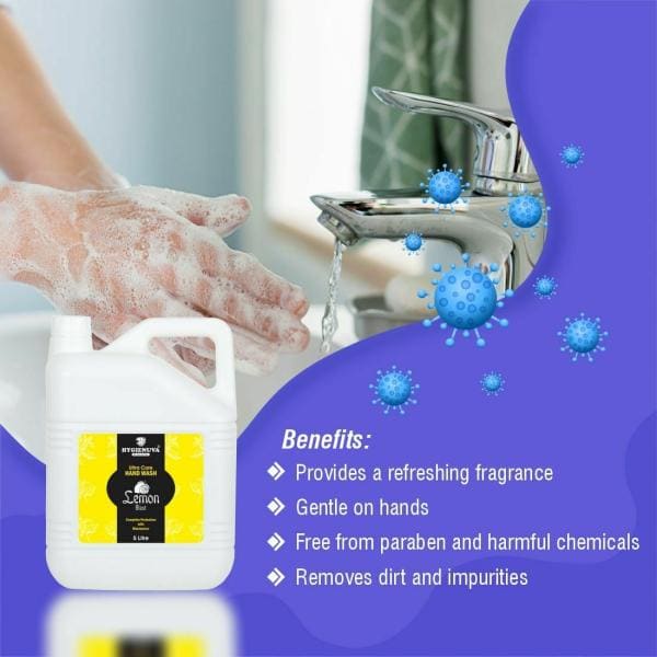Hygienuva Premium Hand Wash (Lemon) - 5 L - JioMart