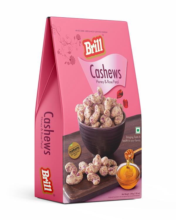 Brill Honey & Rose Petal Cashew 200g - JioMart