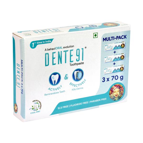 Dente91 Toothpaste Strengthen Enamel, Repair Cavities,Free from SLS ...