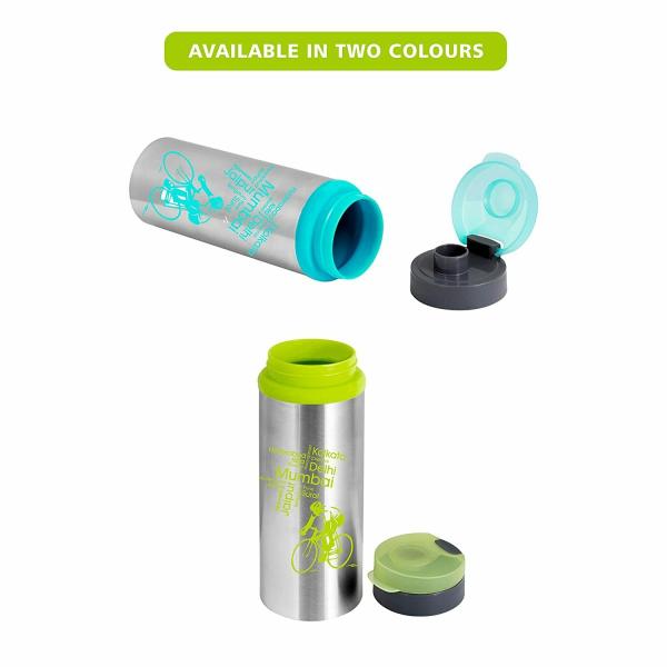 double Wall steel 750 ml, 1 pc, Blue Stainless Steel Booster Bottle for ...