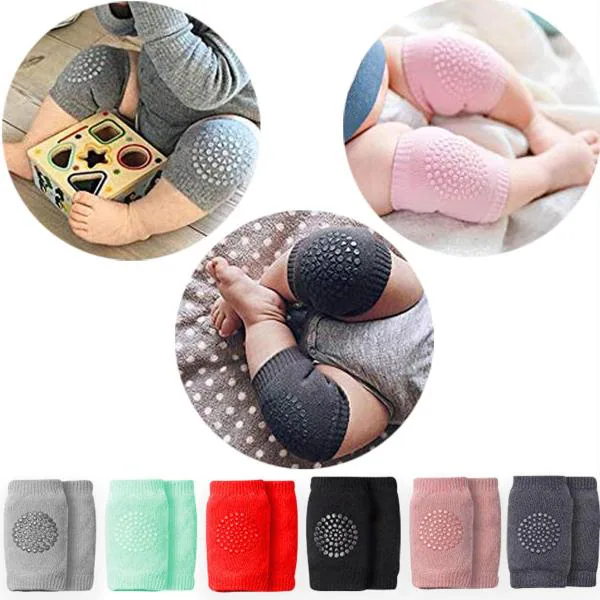 Bembika Multicolor Cotton Crawling Anti-Slip Knee Pads For Kids - JioMart