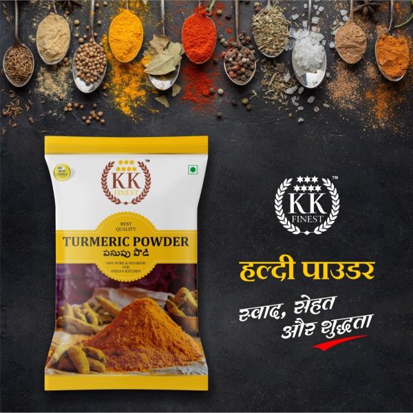 KK FINEST Turmeric Powder | Haldi Powder, 100gm (Pack of 5) - JioMart