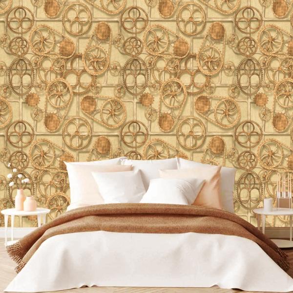 WallWear Wallpapers & Wall Stickers Model (Mechanical) Pack Of 1 Roll ...