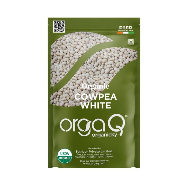 OrgaQ Organicky Organic Cowpea White / Lobia / Chola Whole Beans - 500 ...
