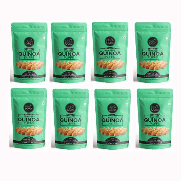 HEKA bites Roasted Quinoa Puffs Indian Chaat - Pack of 6|Healthy Snack ...
