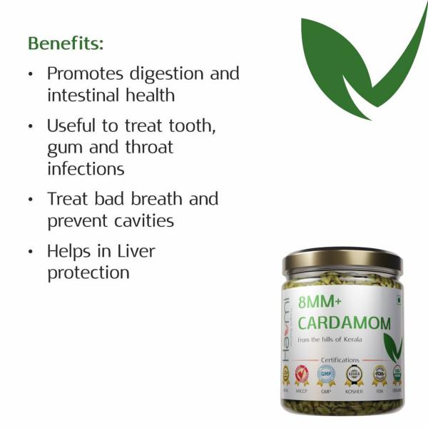Havmi Whole Cardamom Pods 100% Organic Eco Friendly Hand Sorted Aroma ...