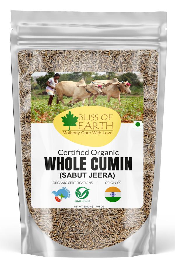 Bliss of Earth Certified Organic cumin seed | Sabut jeera Fresh pure ...