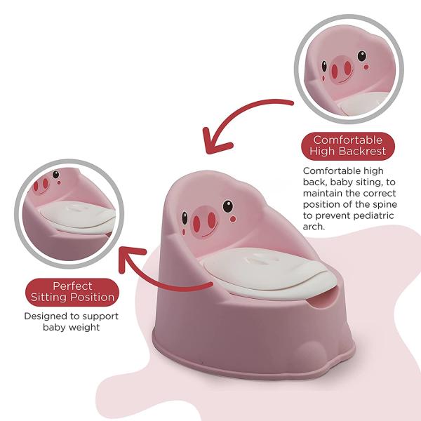 Luvlap Pink Wee Piggy Potty Training Seat - JioMart