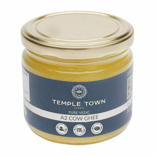 TEMPLE TOWN FARMS Organic A2 Cow Ghee Desi Ghee| 100% Pure Ghee 300gm ...