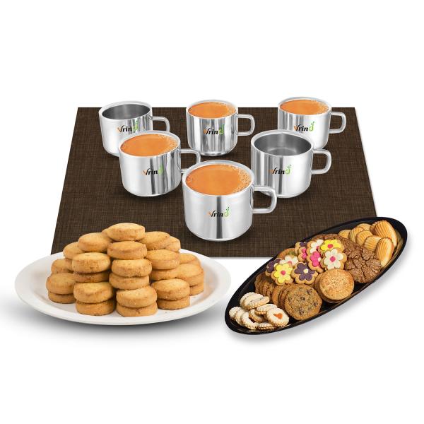 VRIND Stainless Steel Tea Cup / Coffee Cup - Double Wall - JioMart