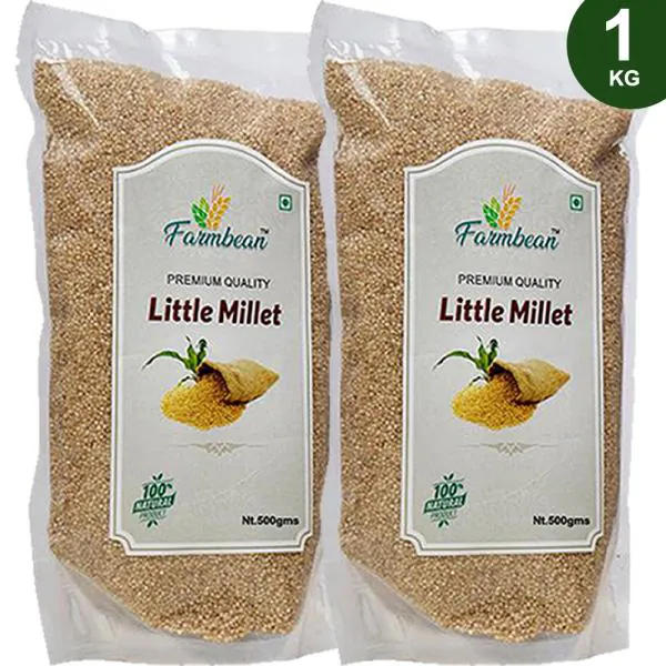 Farmbean Little Millets 1 Kg(500g x 2 Packs) Millets for Eating Healthy ...