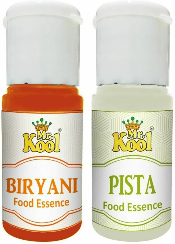 Mr.Kool Food Essence Biryani, Pista Flavors 20ml Each Combo Pack Of 2 ...