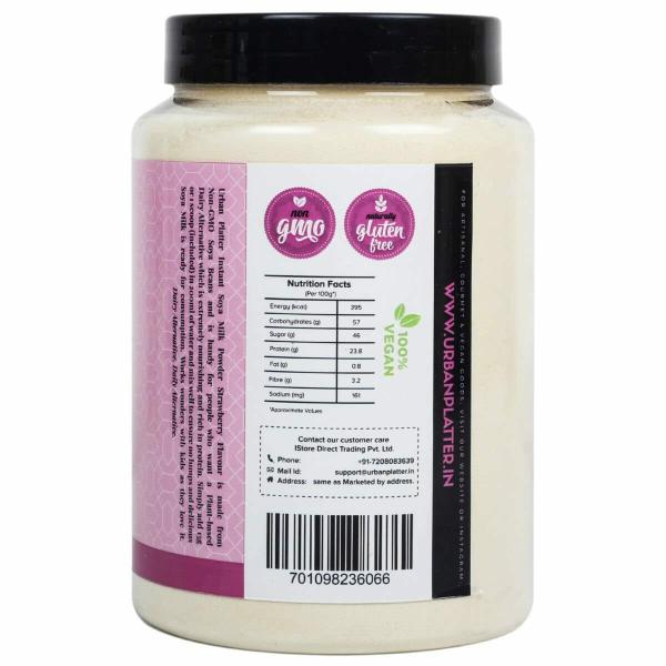 Urban Platter Strawberry Soya Milk Powder, 500g - JioMart