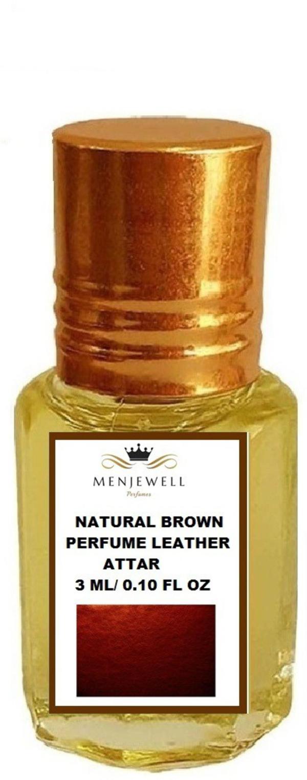 Menjewell Fragrances Brown Leather 3ml Floral Attar (Leather) - JioMart
