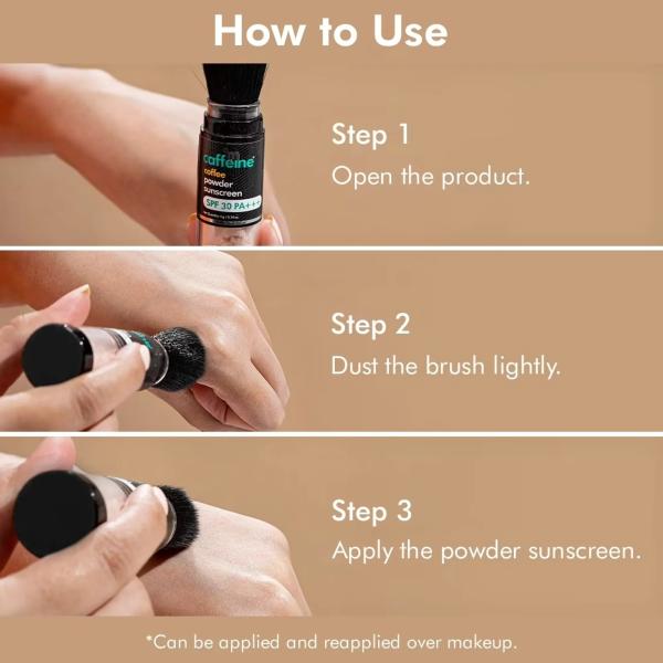 mCaffeine SPF 30 PA+++ Coffee Powder Sunscreen - 100% Mineral, Matte ...
