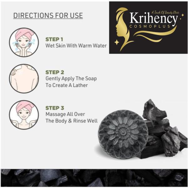 KRIHENCY COSMOPLUS Activated Charcoal Soap for skin whitening, Treat ...