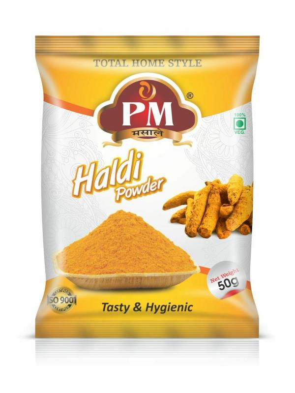 PM Masale 100% Natural HALDI (Turmeric Powder) (50GM, Powder) (PACK OF ...