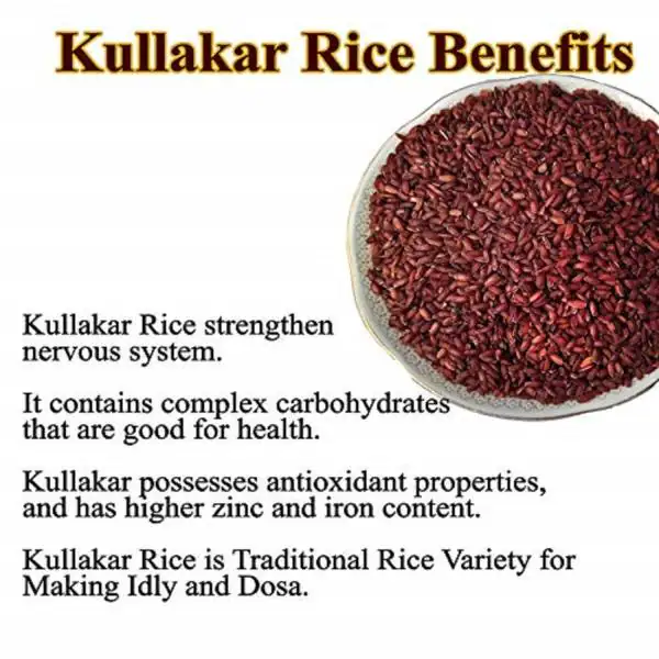 Thanjai Organics Kullakar Hand Pounded Rice 1 Kg | Traditional Red Rice ...