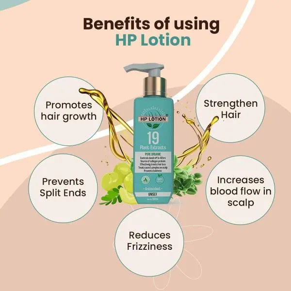 HP Lotion Anti Hair Fall Solution Onion, Amla & Neem Ayurvedic Hair ...