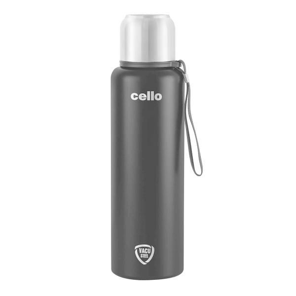 Cello Duro Tuff Steel Series- Flip Double Walled Stainless Steel Water ...