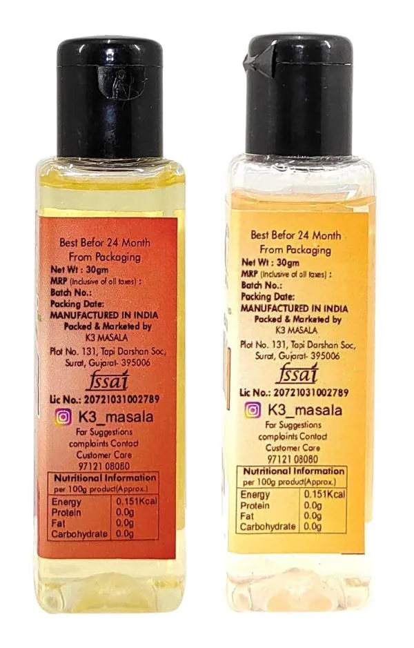 K3 Masala Badam and kesar Flavor food Essence.(30gm x2)(Pack of 2 ...