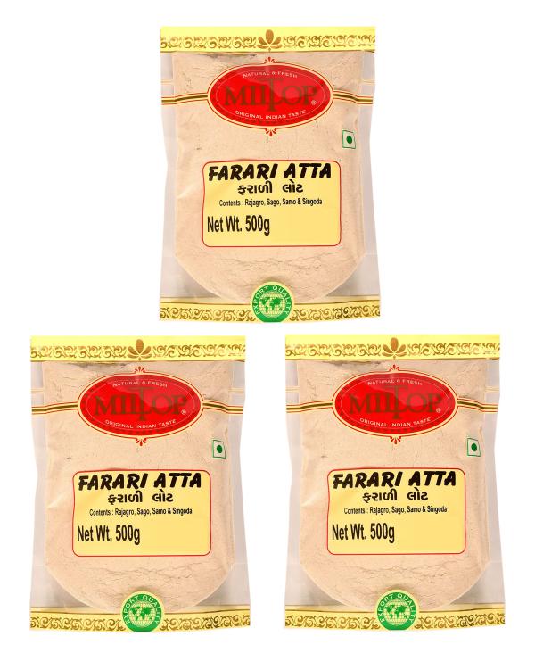 Miltop Farari atta, 500 g (Pack of 3) for fasting/ Upwas - JioMart