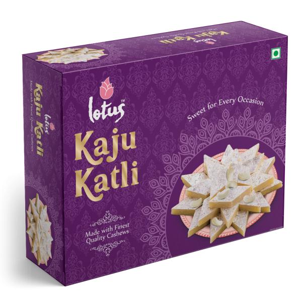 Lotus Kaju Katli Sweet 250g, Barfi Sweets, Indian Mithai Made with ...