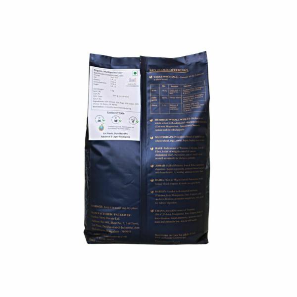 Earthen Story Organic Multigrain Flour or Atta, 5kg | Certified organic ...